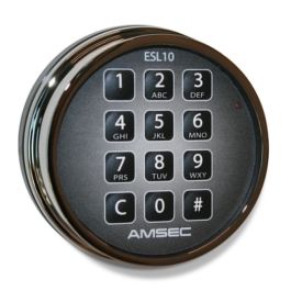 Retrofit Amsec ESL5 Electronic Lock with 5 User Codes, Black Nickel